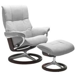 Relaxsessel stressless "Mayfair", grau (light grau q2 faron), B:79cm H:102cm T:44cm, Leder BATICK: BATICK ist ein leicht korrigiertes, durchgefärbtes und genarbtes Möbelleder, bei dem die meisten Unebenheiten und Spuren in der Regel entfernt wurden., Leder PALOMA: PALOMA ist ein durchgefärbtes Semianilin-Möbelleder mit natürlicher Narbung., ROHLEDER Stoff Q2 FARON: Ein fester zuverlässiger Bouclu0