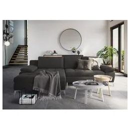 Sit & More Ecksofa SIT & MORE "Latigo L-Form" Sofas Gr. B/T: 290cm x 163cm, Luxus-Microfaser, mega-Recamiere links, mit Bettfunktion-mit Bettkasten, grau (fango) mit Mega-Recamiere, wahlweise Bettfunktion und Bettkasten