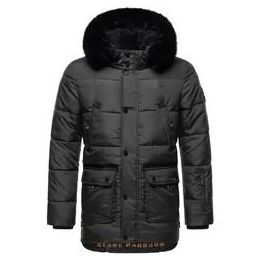 Steppjacke STONE HARBOUR "Mironoo" Gr. XXXL (58), grau (anthrazit) Herren Jacken stylische Outdoorjacke mit großer Kapuze