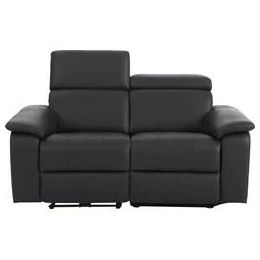 2-Sitzer Home Affaire "Binado" Sofas Gr. B/T: 158cm x 99cm, Kunstleder, mit motorischer Relaxfunktion-mit USB-Anschluss, schwarz mit manueller oder elektrischer Relaxfunktion USB-Anschluss