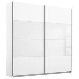 Schwebetürenschrank Rauch "Quadra Bestseller Schlafzimmerschrank in vielen Breiten" Schränke Gr. B/H/T: 181 cm x 210 cm x 62 cm, 2 St., weiß (weiß, weißglas) Kleiderschrank Garderobenschrank Schrank mit Glaselementen