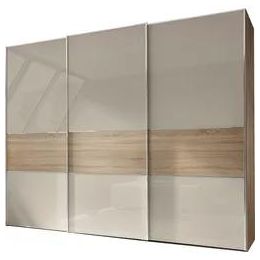 Schwebetürenschrank STAUD "Sinfonie Plus, edles Design in hochwertiger Qualität, Made Germany" Schränke Gr. B/H/T: 298 cm x 240 cm x 68 cm, Classic, 3 St., beige (sandglas) Mit vier verschiedenen Ausstattungsvarianten