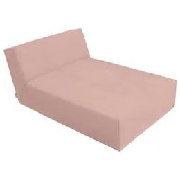 Chaiselongue Tom Tailor HOME "ELEMENTS" Sofas Gr. B/H/T: 94cm x 70cm x 159cm, Samtstoff TSV, mit Bettfunktion, rosa (rosa tsv 27) Sofa-Element Sofaelement wahlweise mit Bettfunktion