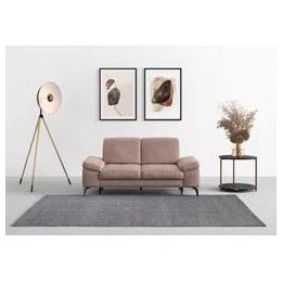 Sit & More 2-Sitzer SIT & MORE "Cabana", rosa (altrosa), B:191cm H:84cm T:123cm, 95% Polyester, 5% Polyamid, Sofas, Breite 191 cm, wahlweise mit Sitztiefen- und Kopfteilfunktion