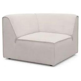 Sofa-Eckelement RAUM.ID "Merid" Polsterelemente Gr. Samtcord, Eckelement links, beige (creme) als Modul oder separat verwendbar, für individuelle Zusammenstellung