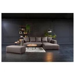 Ecksofa Tom Tailor HOME "HEAVEN CASUAL XL" Sofas Gr. B/H/T: 302cm x 85cm x 221cm, Struktur fein TBO, Recamiere rechts, mit Bettfunktion-mit Bettkasten, braun (coconut tbo 12) aus der COLORS COLLECTION, wahlweise mit Bettfunktion & Bettkasten