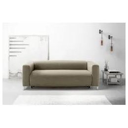 Schlafsofa Places of Style "Quarto für Dauerschläfer geeignet durch hochwertigen Faltbeschlag" Sofas Gr. B/H/T: 190cm x 69cm x 104cm, Webstoff, Breite 190cm, Standard PUR Schaum RG-35, braun (coffee) 3 Breiten und Matratzenausführungen, belastbar zwischen 200-.270kg