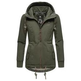 Winterjacke Ragwear "YM-Danka" Gr. XL (42), grün (flaschengrün) Damen Jacken stylische Winter Outdoorjacke mit Kapuze