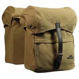 Fahrradtasche GREENLANDS BICYCLE BAGS "Greenlands Doppel Tasche Travel Canvas" Taschen Gr. B/H/T: 30cm x 37cm x 17cm, beige