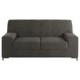 2-Sitzer DOMO collection "Ledas kubisch und komfortabel, flache Armlehnen, eleganter Fuß", grau (anthrazit), B:170cm H:83cm T:88cm, Sofas, Breite 170cm, in vielen Farben erhältlich
