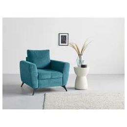 Sessel Inosign "Lörby" Gr. Aqua Clean Pascha, B/H/T: 96 cm x 90 cm x 92 cm, blau (petrol) Polstersessel Belastbarkeit bis 140kg pro Sitzplatz, auch mit Aqua clean-Bezug