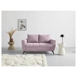 2-Sitzer Inosign "Lörby" Sofas Gr. B/H/T: 160cm x 90cm x 92cm, Luxus-Microfaser weich, Luxus Microfaser weich, rosa (flamingo) Belastbarkeit bis 140kg pro Sitzplatz, auch mit Aqua clean-Bezug