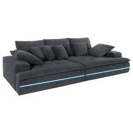 Big-Sofa Inosign "Haiti" Sofas Gr. B/H/T: 260 cm x 85 cm x 142 cm, Aqua Clean Pascha, Mit RGB, blau (blaugrau) wahlweise mit Kaltschaum (140kg BelastungSitz) und AquaClean-Stoff