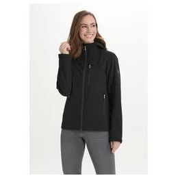 Softshelljacke WHISTLER "Rosea" Gr. 42, schwarz Damen Jacken aus wind- und wasserdichtem Funktionsmaterial