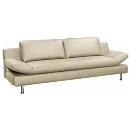 3-Sitzer Places of Style "Redding" Sofas Gr. B/H/T: 221cm x 80cm x 90cm, NaturLEDER Madras, beige (creme) in Naturleder