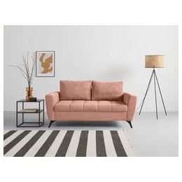 2,5-Sitzer Inosign "Lörby" Sofas Gr. B/H/T: 180cm x 90cm x 92cm, Feincord, Feincord, rosa (flamingo) Belastbarkeit bis 140kg pro Sitzplatz, auch mit Aqua clean-Bezug