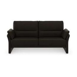 2-Sitzer DOMO collection "Pina" Sofas Gr. B/H/T: 199 cm x 95 cm x 88 cm, Luxus-Microfaser Lederoptik, Mit Federkern, braun mit Federkern, Breite 199cm