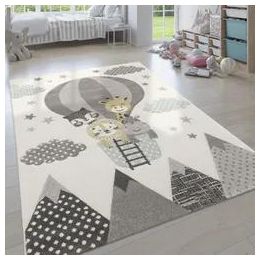 Kinderteppich Paco Home "Cosmo 343" Teppiche Gr. B: 200 cm 1 St., 12 mm, L: 290 cm, beige Kinder 3D-Design, niedliches Tier Motiv, Pastell-Farben, Kinderzimmer