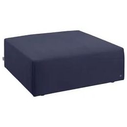 Hocker Tom Tailor HOME "ELEMENTS" Gr. B/H/T: 94cm x 36cm x 94cm, Samtstoff TSV, blau (indigo tsv 6) Polsterhocker Sofa-Element als Einzelhocker oder Sofaelement einsetzbar