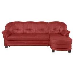 Ecksofa Home Affaire "Camelita L-Form" Sofas Gr. B/H/T: 231cm x 86cm x 81cm, Microfaser PRIMABELLE, Recamiere rechts, ohne Bettfunktion, rot (bordeaux) wahlweise mit Bettfunktion