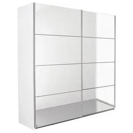 Schwebetürenschrank Rauch "Subito Kleiderschrank Bestseller" Schränke Gr. B/H/T: 136 cm x 197 cm x 61 cm, 2 Spiegeltüren, 2 St., weiß Schlafzimmerschrank Garderobe mit 8 Spiegelelementen