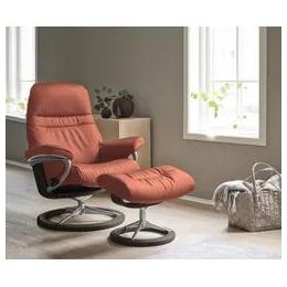 Relaxsessel stressless "Sunrise", rot (henna paloma), B:79cm H:103cm T:73cm, Leder BATICK: BATICK ist ein leicht korrigiertes, durchgefärbtes und genarbtes Möbelleder, bei dem die meisten Unebenheiten und Spuren in der Regel entfernt wurden., Leder PALOMA: PALOMA ist ein durchgefärbtes Semianilin-Möbelleder mit natürlicher Narbung., ROHLEDER Stoff Q2 FARON: Ein fester zuverlässiger Bouclu00e9 mit 