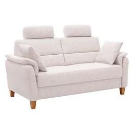 2,5-Sitzer Home Affaire "Palmera" Sofas Gr. B/H/T: 179 cm x 89 cm x 89 cm, Struktur, Rückseite mit Stoff bezogen, beige (natur) Federkern-Polsterung, 4 Bezugsqualitäten