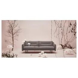 2,5-Sitzer Andas "Nordfyn", braun, B:229cm H:81cm T:92cm, Struktur weich (100% Polyester), Luxus-Microfaser Lederoptik (100% Polyester), 100% NaturLEDER, Sofas, edles Design in 3 Bezugsqualitäten, Design by Morten Georgsen