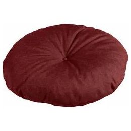 Chillkissen Max Winzer "Bodo" Gr. B/H/T: 85 cm x 18 cm x 85 cm Ø 85 cm, Strukturgewebe 16523, rot Kinder Poufs in 2 Größen