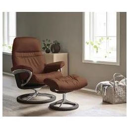 Relaxsessel stressless "Sunrise", braun (copper paloma), B:79cm H:103cm T:73cm, Leder BATICK: BATICK ist ein leicht korrigiertes, durchgefärbtes und genarbtes Möbelleder, bei dem die meisten Unebenheiten und Spuren in der Regel entfernt wurden., Leder PALOMA: PALOMA ist ein durchgefärbtes Semianilin-Möbelleder mit natürlicher Narbung., ROHLEDER Stoff Q2 FARON: Ein fester zuverlässiger Bouclu00e9 m