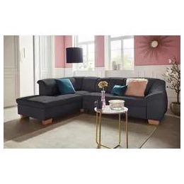 Sit & More Ecksofa SIT & MORE "Santo L-Form" Sofas Gr. B/H/T: 272cm x 82cm x 206cm, Struktur weich, langer Schenkel rechts, Ohne Bettfunktion, grau (anthrazit) mit Federkern, wahlweise Bettfunktion und Stauraum