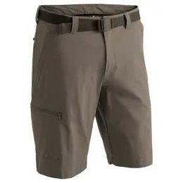 Funktionsshorts Maier Sports "Huang" Gr. 34, Kurzgrößen, braun (schlamm) Herren Hosen Shorts, kurze Outdoor-Hose, Bermudas mit 4 Taschen, Regular Fit