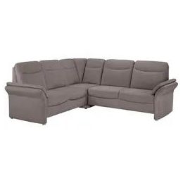 Ecksofa Home Affaire "Tahoma L-Form" Sofas Gr. B/H/T: 251cm x 103cm x 231cm, Struktur weich, langer Schenkel rechts, mit Bettfunktion-mit Schublade-mit Relaxfunktion, braun (savannah) mit Armlehnfunktion, wahlweise Bettfunktion, Schublade, Relaxfunktion