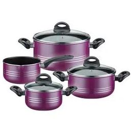 Topf-Set GSW "Milano color" Töpfe lila (violett) extra starker FerroThermBoden, Induktion