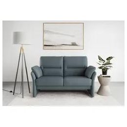 2-Sitzer DOMO collection "Pina" Sofas Gr. B/H/T: 159cm x 95cm x 88cm, Luxus-Microfaser Lederoptik, Mit Federkern, blau (petrol) mit Federkern, Breite 159cm