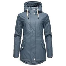 Regenjacke Navahoo "Oceans Heart" Gr. M (38), braun (dusty) Damen Jacken stylischer wasserdichter Regenmantel mit Kapuze