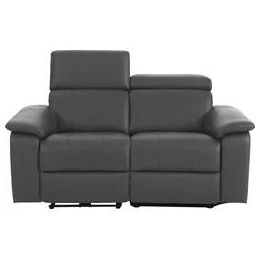 2-Sitzer Home Affaire "Binado" Sofas Gr. B/T: 158cm x 99cm, Kunstleder, mit manueller Relaxfunktion-ohne USB-Anschluß, grau mit manueller oder elektrischer Relaxfunktion USB-Anschluss