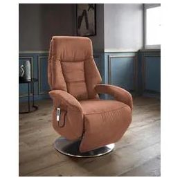 Sit & More TV-Sessel SIT & MORE "Enjoy", braun (cognac), B:74cm H:109cm T:77cm, Luxus-Microfaser (100% Polyester), Luxus-Kunstleder, NaturLEDER (echtes Rindsleder), Sessel, Fernsehsessel, in Größe S, wahlweise mit Motor und Aufstehhilfe