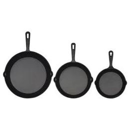 Grillpfanne Jim Beam BBQ, schwarz, L:15,8cm Ø:24,8cm, Pfannen, 15,8 / 19,7 / 24,8 cm Durchmesser