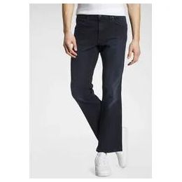 Bootcut-Jeans Wrangler "Jacksville" Gr. 40, Länge 30, blau (blau, schwarz), Herren, Obermaterial: 99% Baumwolle, 1% Elasthan, Jeans