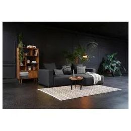 Ecksofa Tom Tailor HOME "HEAVEN CASUAL S" Sofas Gr. B/H/T: 242cm x 85cm x 162cm, Struktur fein TBO, Recamiere rechts, mit Bettfunktion-mit Bettkasten, grau (anthrazit tbo 9) aus der COLORS COLLECTION, wahlweise mit Bettfunktion & Bettkasten