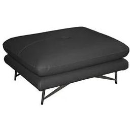 Hocker Calia italia "Cezanne, italienisches Design trifft erstklassigen Sitzkomfort, Leder", schwarz (100 nero), B:90cm H:42cm T:70cm, Hocker, Sitzhocker, Designhocker in besonders langlebigen & pflegeleichten Lederarten