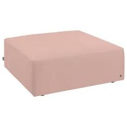 Hocker Tom Tailor HOME "ELEMENTS" Gr. B/H/T: 94cm x 36cm x 94cm, Samtstoff TSV, rosa (rose tsv 27) Polsterhocker Sofa-Element als Einzelhocker oder Sofaelement einsetzbar