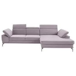 Sit & More Ecksofa SIT & MORE "Scorpio L-Form", grau, B:311cm H:85cm T:181cm, Sofas, inklusive Sitztiefenverstellung, wahlweise mit Kopfverstellung