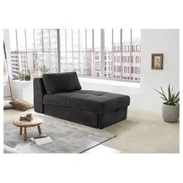 Jockenhöfer Schlafsofa JOCKENHÖFER GRUPPE "Robin" Sofas Gr. B/H/T: 93 cm x 78 cm x 167 cm, Luxus-Microfaser, schwarz Bettfunktion und Bettkasten, mit Federkern loser Rückenkissen