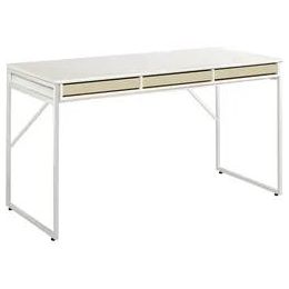 Schreibtisch HAMMEL FURNITURE "Mistral Bürotisch, Arbeitstisch, Tisch, Computertisch" Tische Gr. B/H/T: 137,4cm x 75cm x 60cm, beige mit Gestell, B: 137,4 cm, Designmöbel