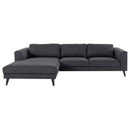 Ecksofa Inosign "Lumber Jack, L-Form" Sofas Gr. B/H/T: 280cm x 85cm x 167cm, Struktur fein, Recamiere links, ohne Schlaffunktion und Bettkasten, grau (graphite) in moderner Optik