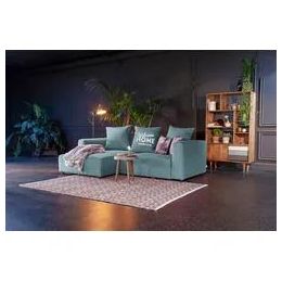 Ecksofa Tom Tailor HOME "HEAVEN CASUAL S" Sofas Gr. B/H/T: 242cm x 85cm x 162cm, Struktur grob TCU, Recamiere links, ohne Bettfunktion-ohne Bettkasten, blau (fresh blue tcu 6) aus der COLORS COLLECTION, wahlweise mit Bettfunktion & Bettkasten