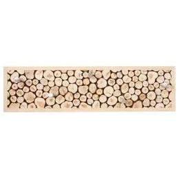 Garderobenpaneel WOODMAN "Kamsti" Garderobenpaneele beige (natur) mit 5 Haken