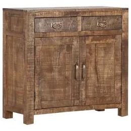 Kommode GUTMANN FACTORY "Oriental" Sideboards Gr. B/H/T: 90cm x 86cm x 42cm, 2 St., beige (natur) aus Massivholz Mango